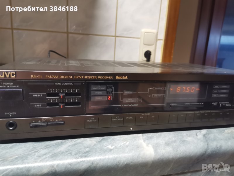 JVC RX-111 FM AM Digital Synthesizer Receiver в Ресийвъри, усилватели ...