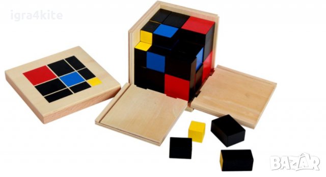Montessori Trinomial Cube Монтесори Триномиално Сензорно Кубче в ...