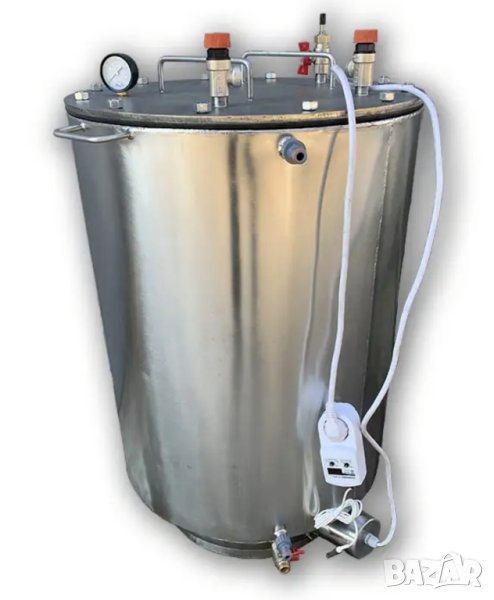 Автоклав за консервиране, неръждавейка AISI 304, черен метал, 8 - 1000 ...