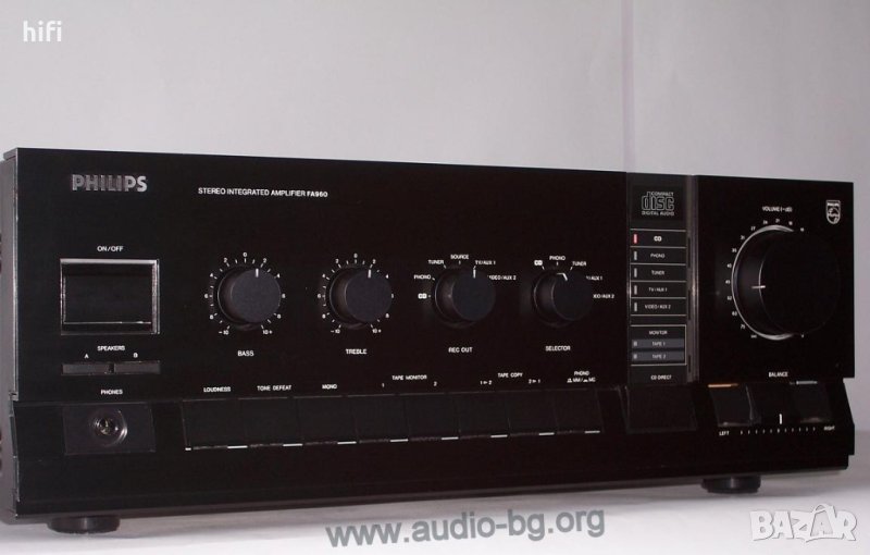Висок клас стерео усилвател Philips FA960 в Ресийвъри, усилватели ...