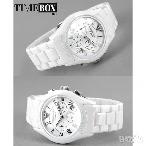 Emporio Armani AR1404 Ceramica Chronograph. Нов дамски часовник в ...