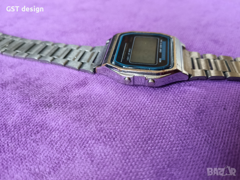 Стар Електронен LCD WR Lithium 1980 Honk Kong Хронометър Аларма в Мъжки ...