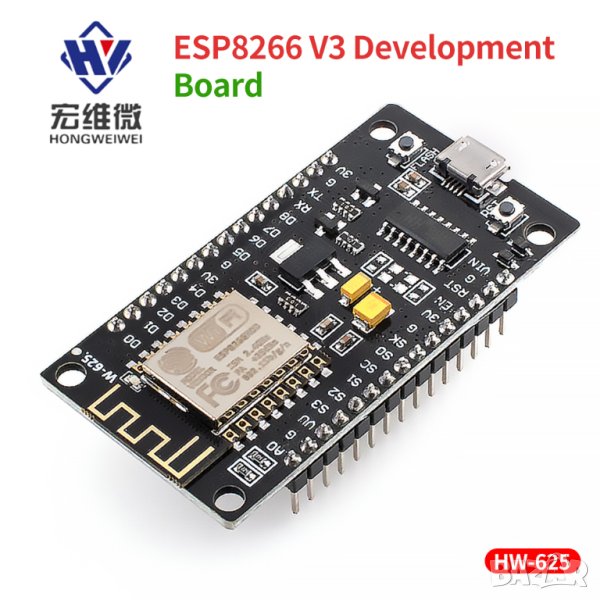ESP8266 CH340 Serial Port NodeMcu V3+ESP8266 Wireless Serial Expansion Board в Друга електроника ...