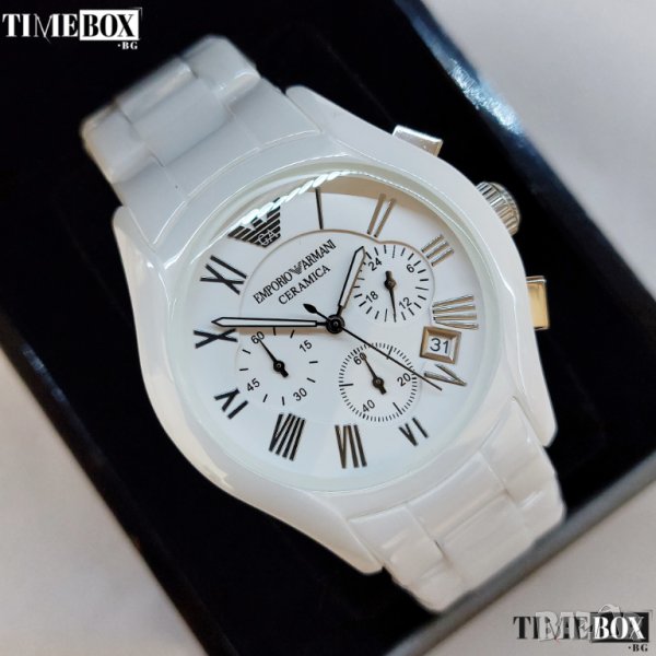 Emporio Armani AR1403 Ceramica Chronograph. Нов мъжки часовник в Мъжки ...