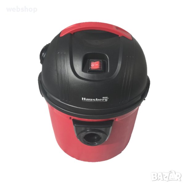 Прахосмукачка за сухо и мокро почистване Hausberg HB-2095RS, 1200W, 15 ...