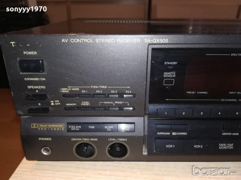 technics sa-gx505 receiver 620w made in japan-внос швеицария в ...