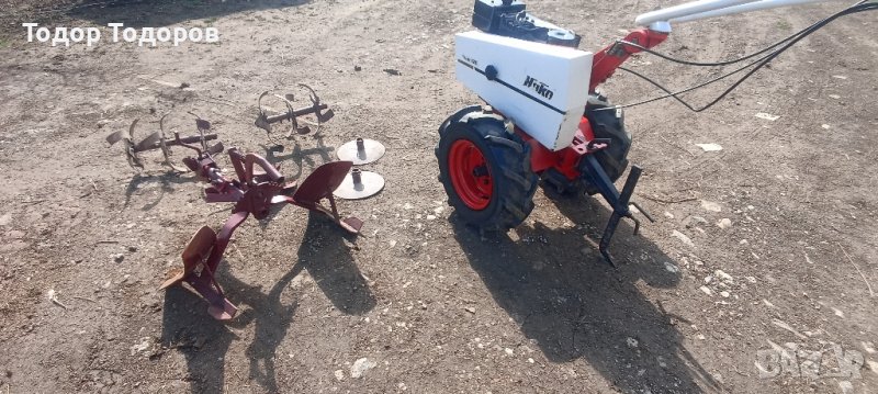Мотоблок мотофреза с инвентар 12к.с. 320cc 100см.4 скорости и ремарке в ...