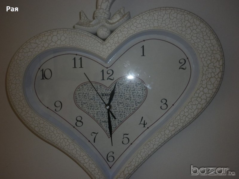Стенен часовник във формата на сърце Baoli Clock quartz в Стенни ...