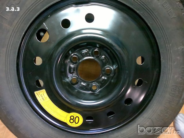 Резервна гума патерица 16 и 17цола 5x105 и 5x115 за опел астра J ...