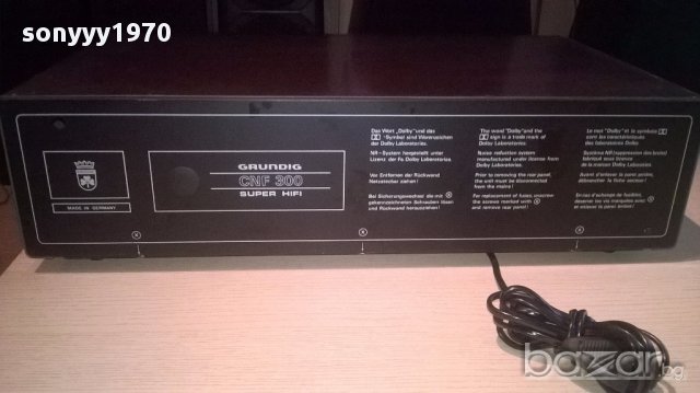 grundig cnf-300 hi-fi made in germany-внос швеицария в Ресийвъри, усилватели, смесителни пултове ...