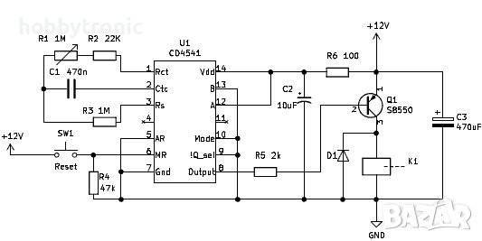 CD4541 програмируем таймер с делител на честота в Друга електроника в гр. София - ID42363870 ...