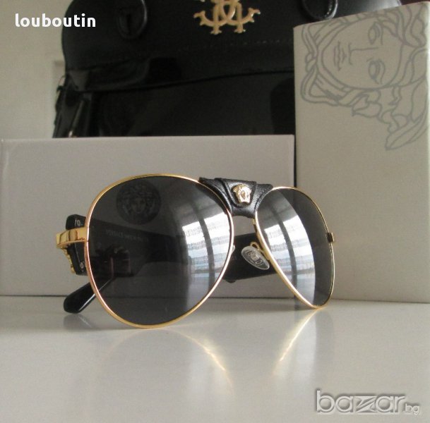 Налични Versace VE2150 black gold слънчеви очила UV 400 защита реплика ...