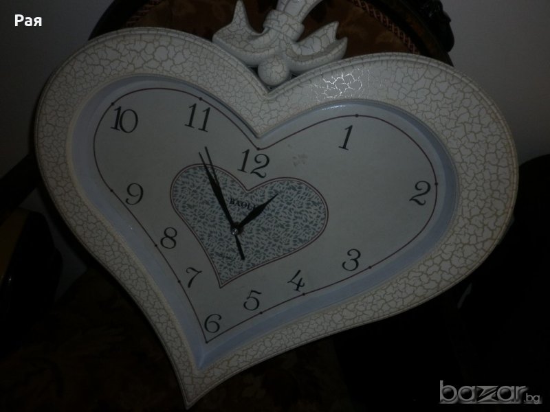 Стенен часовник във формата на сърце Baoli Clock quartz в Стенни ...