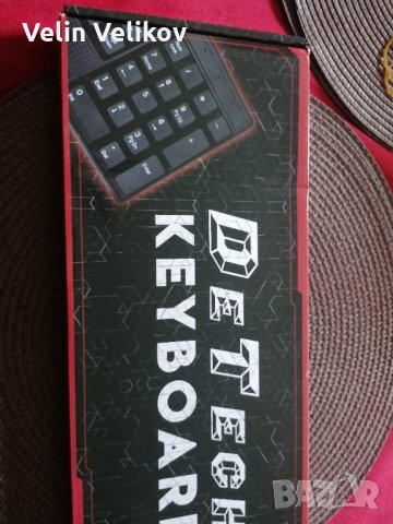 USB Клавиатура DeTech DE608 мултимедийна клавиатура БДС наредба в Други ...