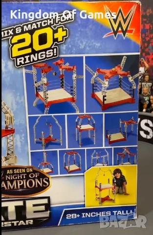 Рядък Кеч Ринг CREATE A WWE SUPERSTAR RING BUILDER в Колекции в гр ...