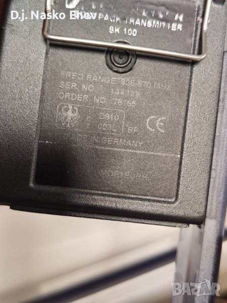 SENNHEISER SK100/G1 (838-870 MHz) x 2 бр. бодипак предаватели напълно ...