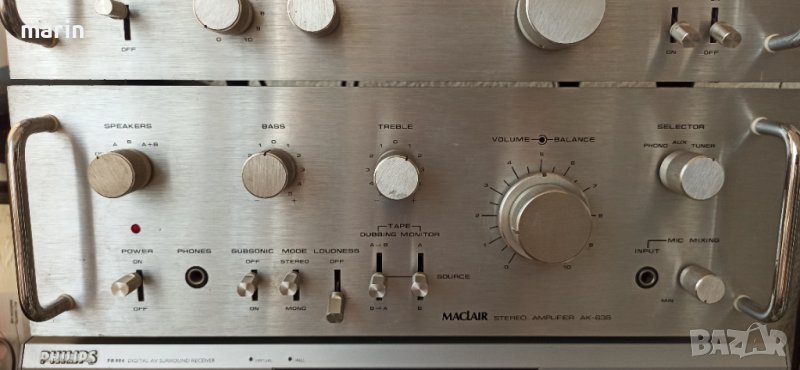 Усилвател maclair ak 635 комплект с радио tk 600 и дек. в Ресийвъри, усилватели, смесителни ...