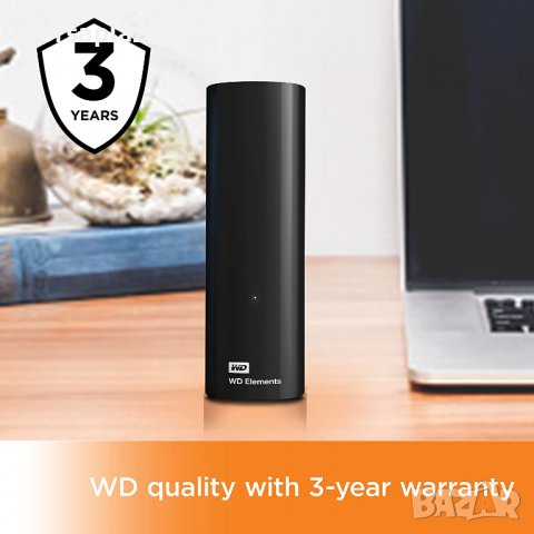 WD 14TB Elements Desktop External Hard Drive, USB 3.0 в Твърди дискове ...