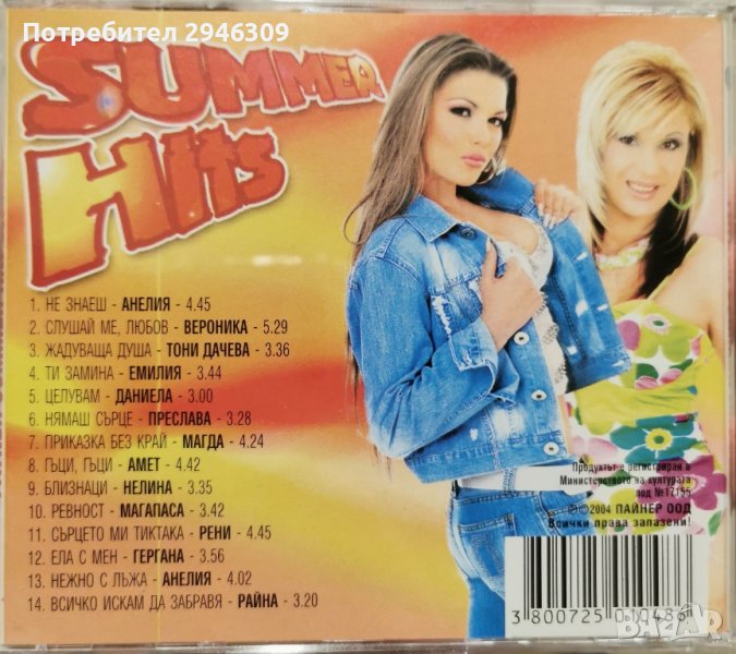 Payner Summer Hits 2004 в CD дискове в гр. Добрич - ID42791971 — Bazar.bg