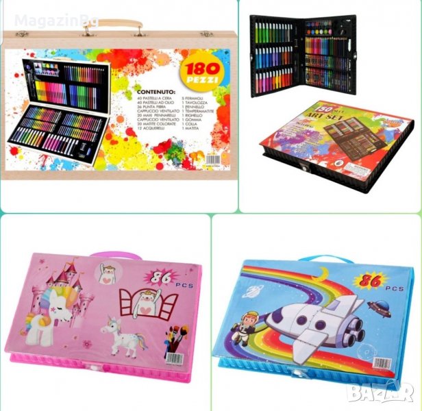 Комплект за Рисуване оцветяване в дървен куфар komplekt za risuvane в ...