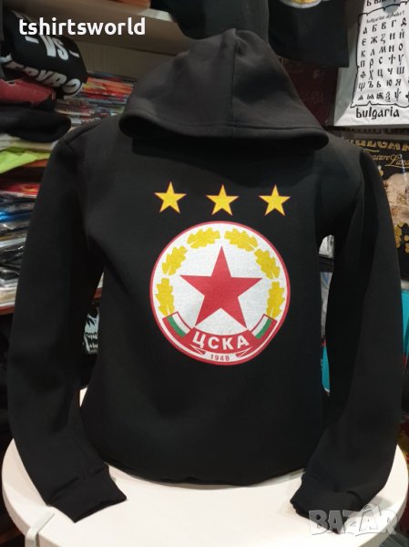 Нов мъжки суичър с дигитален печат на футболния отбор ЦСКА (CSKA) в ...