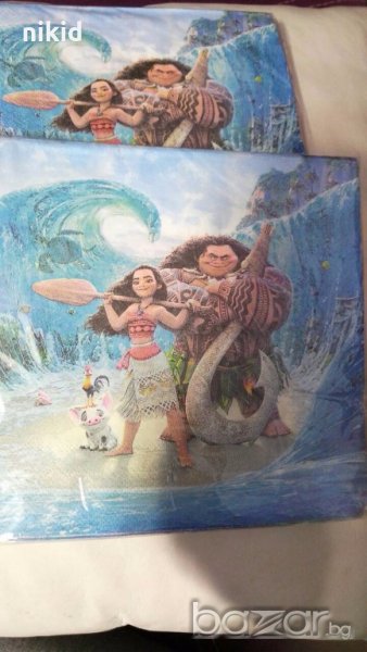 Смелата Ваяна Моана Moana 10 парти салфетки рожден ден в Други в гр
