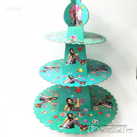 Сой Луна Soy Luna 3 етажна Триетажна поставка стойка за мъфини ...