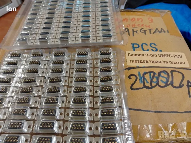 Cannon 9-pin DE9FS-PCB гнездов, прав, за платка в Друга електроника в ...