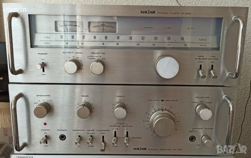Усилвател maclair ak 635 комплект с радио tk 600 и дек. в Ресийвъри, усилватели, смесителни ...